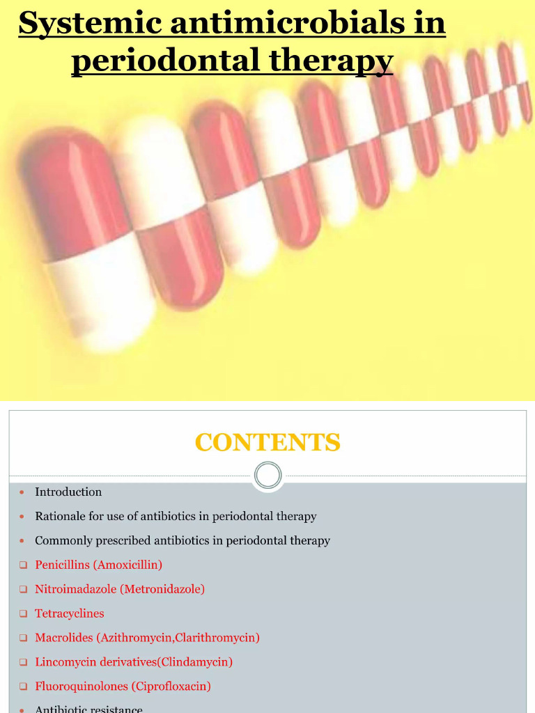 Antibiotics in Perio | PDF