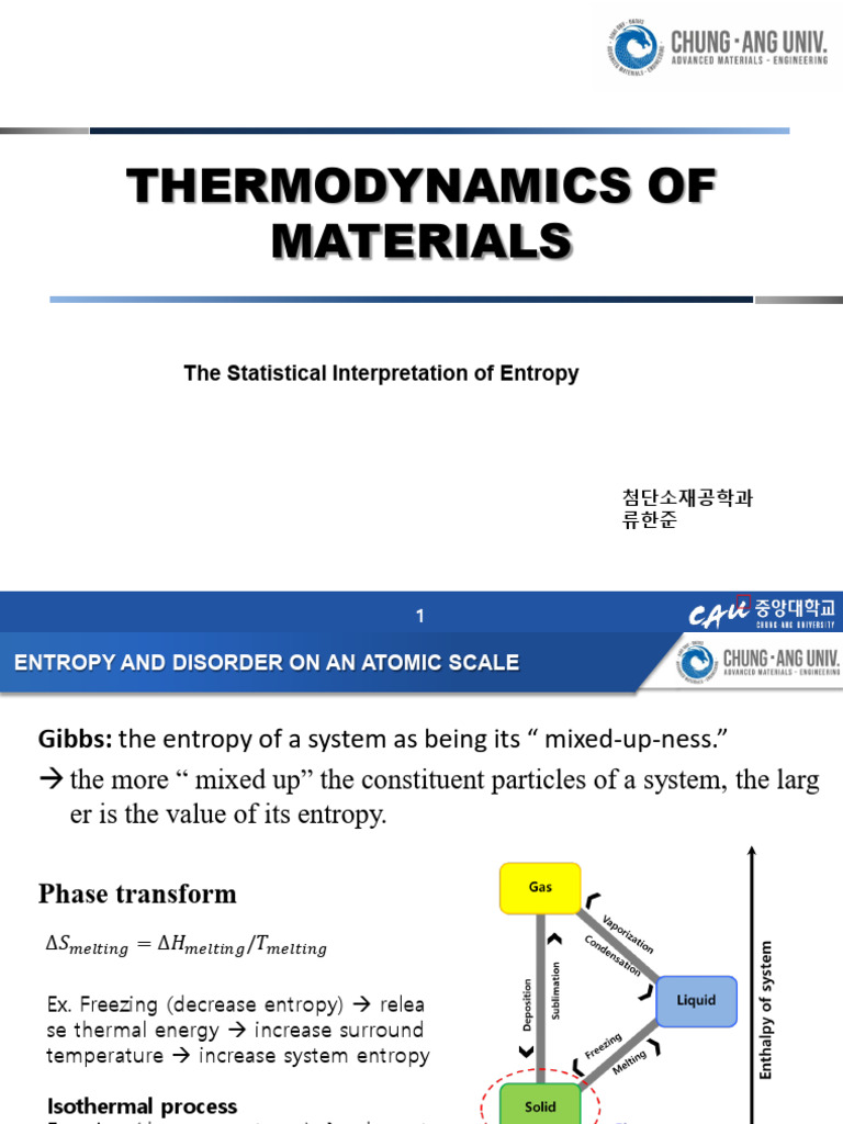 The Statistical Interpretation of Entropy | PDF | Entropy | Quantity