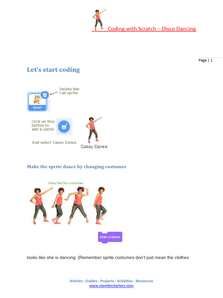 Disco Dancing | PDF | Scratch (Programming Language)