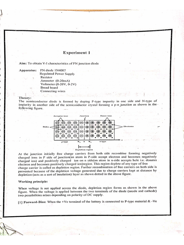 Basic Electronics Engineering Practicals Pdf
