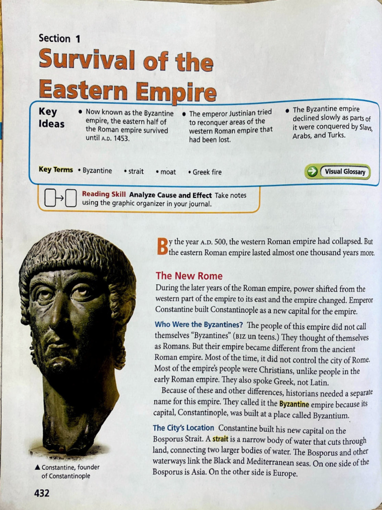 Chapter 14 Section 1 Byzantine Empire | PDF