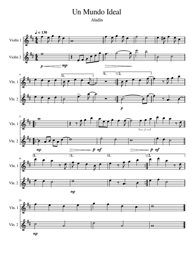 Un Mundo Ideal Aladin in D | PDF | Films Directed