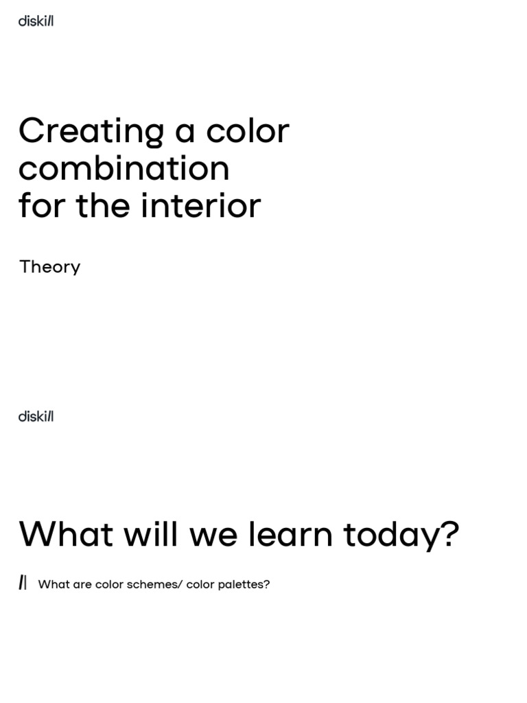 Choosing Color Palettes for Interiors | PDF | Color | Graphics