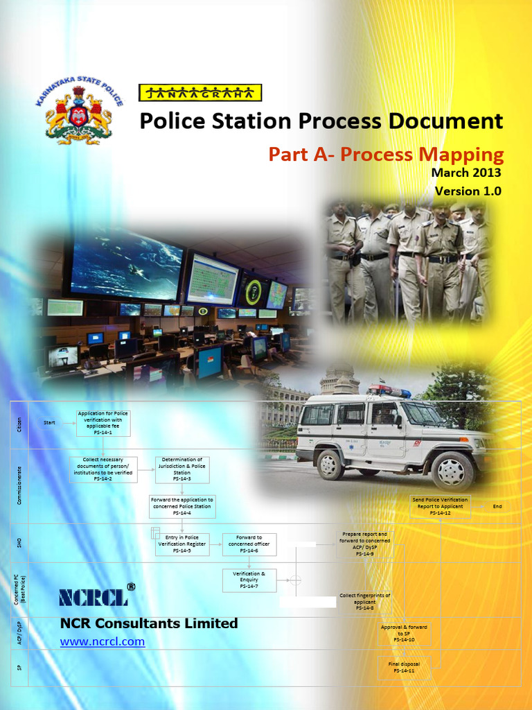 Police Station Process Mapping Guide | PDF | Inspector | Crimes