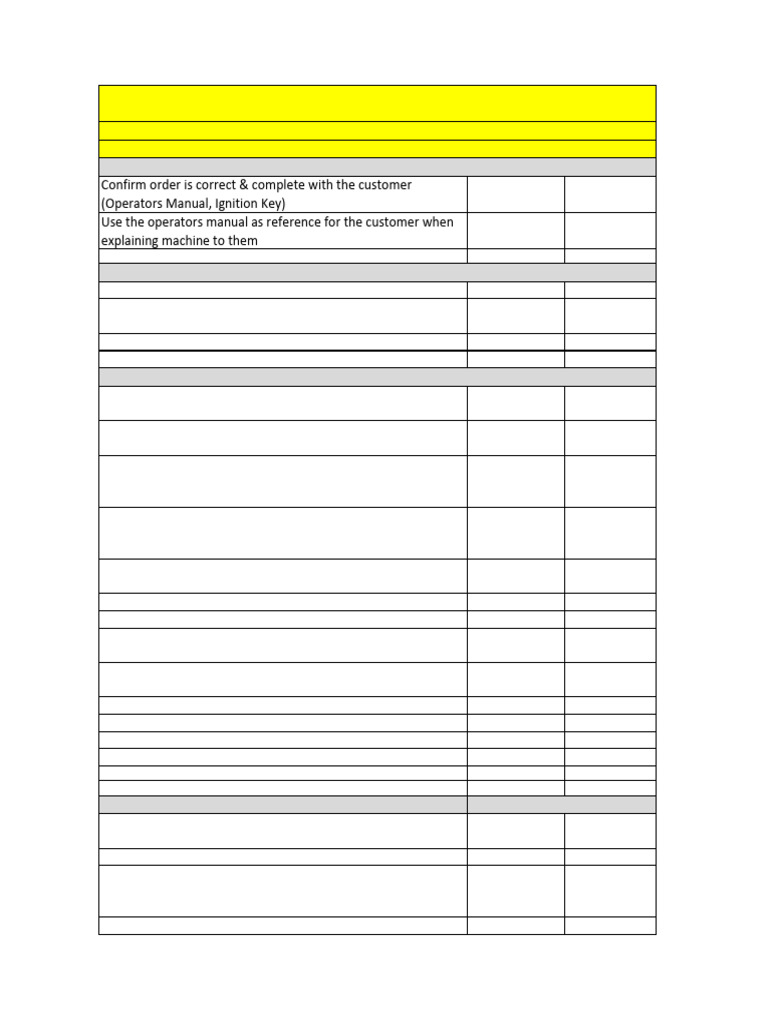 LPG Machine Commissioning Checklist | PDF | Mechanical Engineering ...