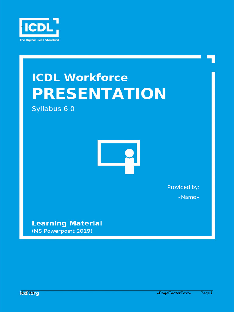 ICDL Presentation Course Overview | PDF | Graphical User Interfaces ...
