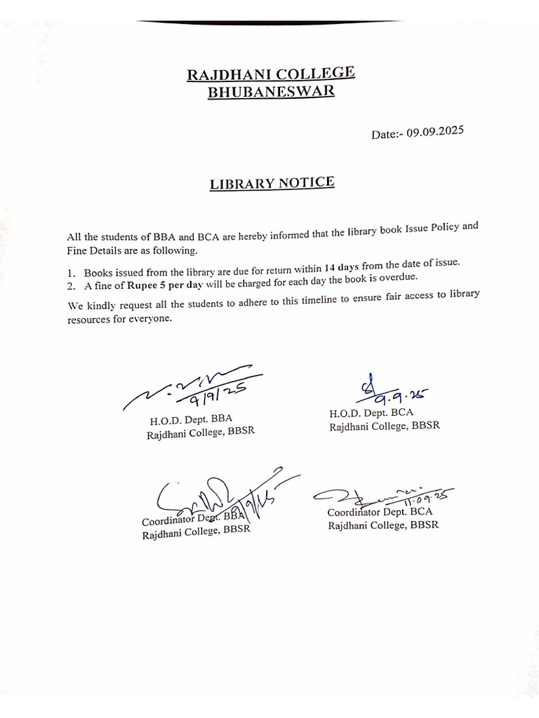 Library Notice | PDF