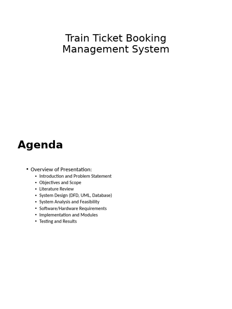 Train Ticket Booking | PDF | Databases | Computing