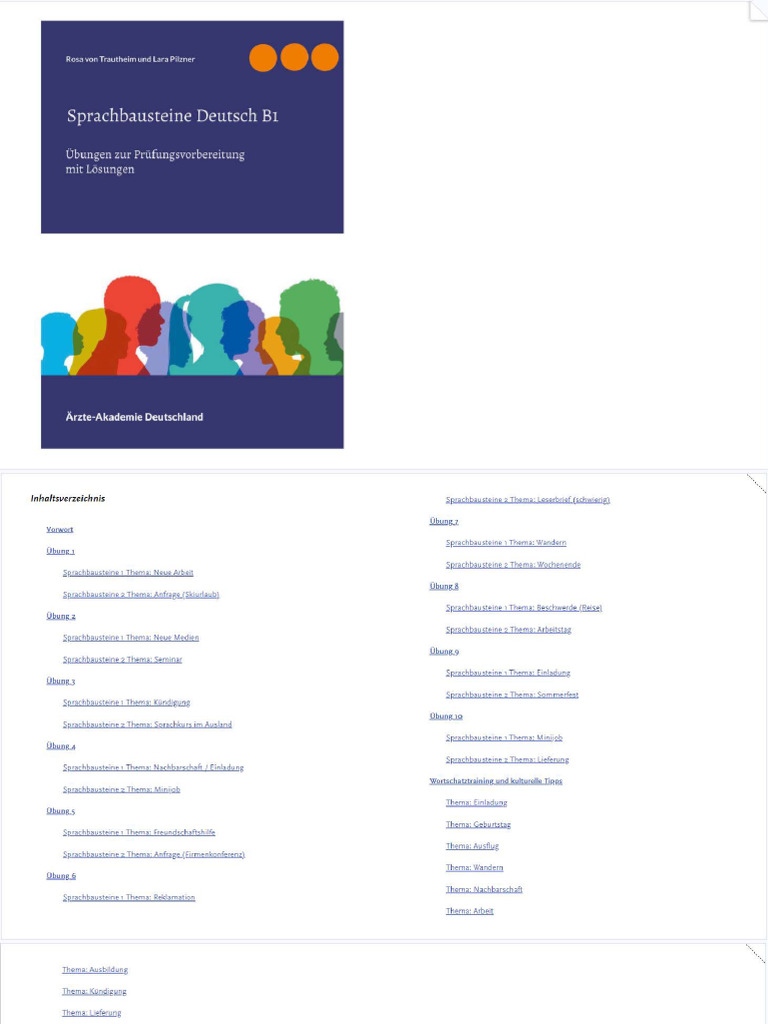 Sprachbausteine Deutsch B1 | PDF