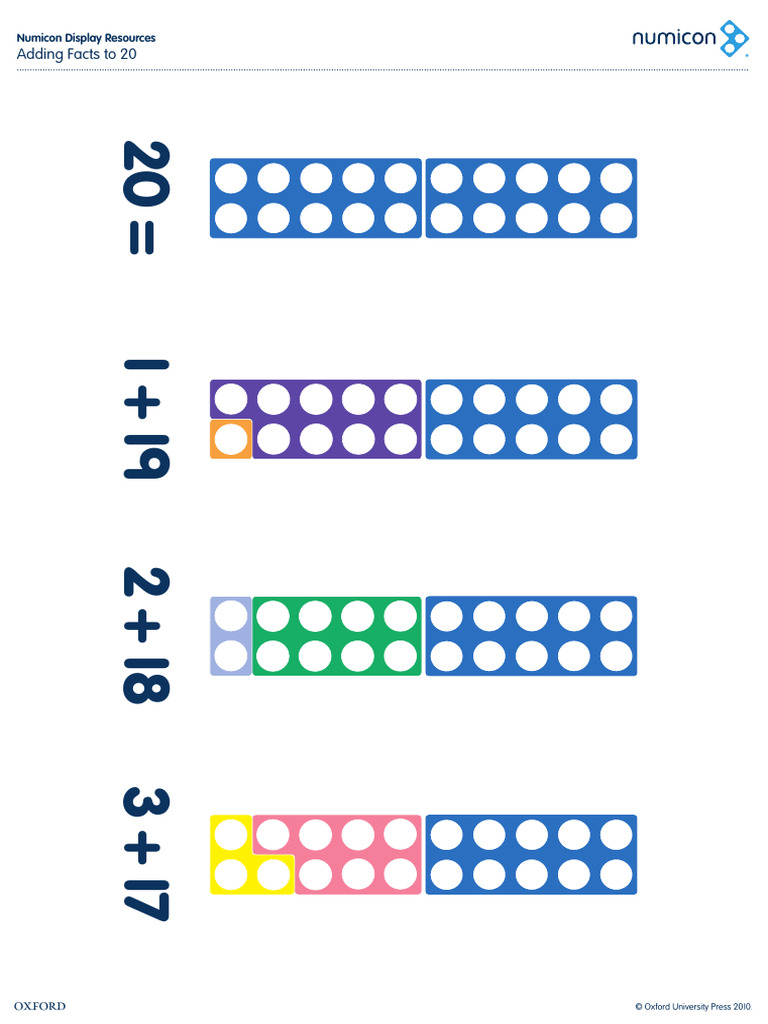 Adding Facts To 20 | PDF