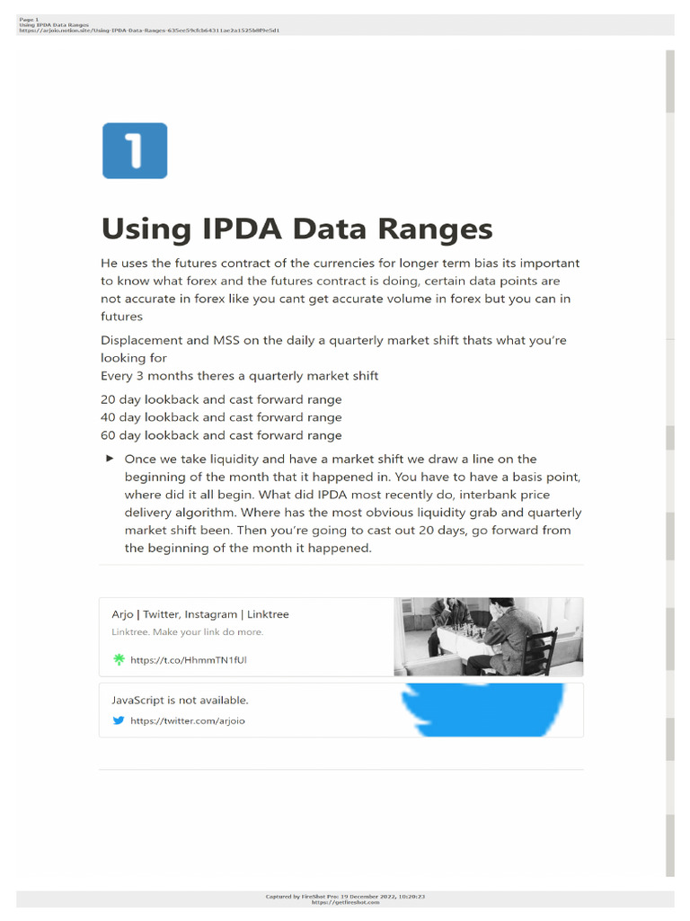 Understanding IPDA Data Ranges | PDF