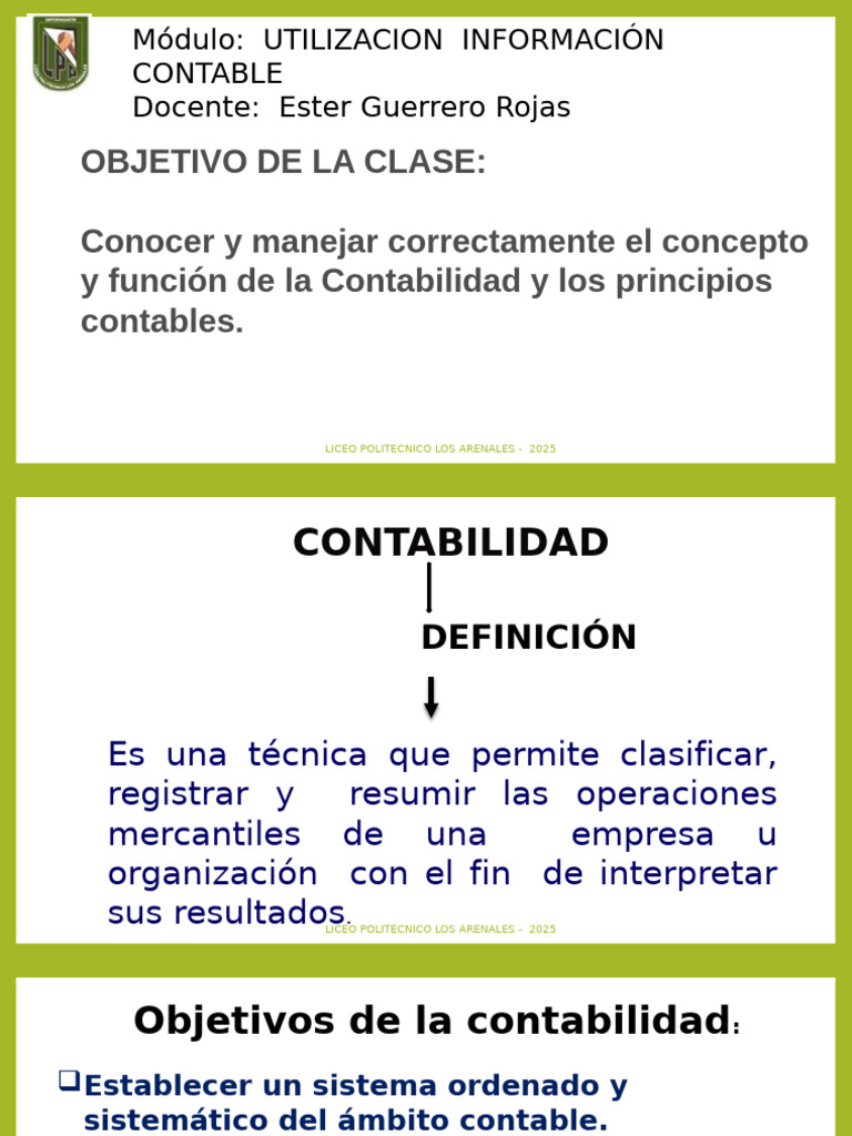 Concepto y Principios Contables | PDF