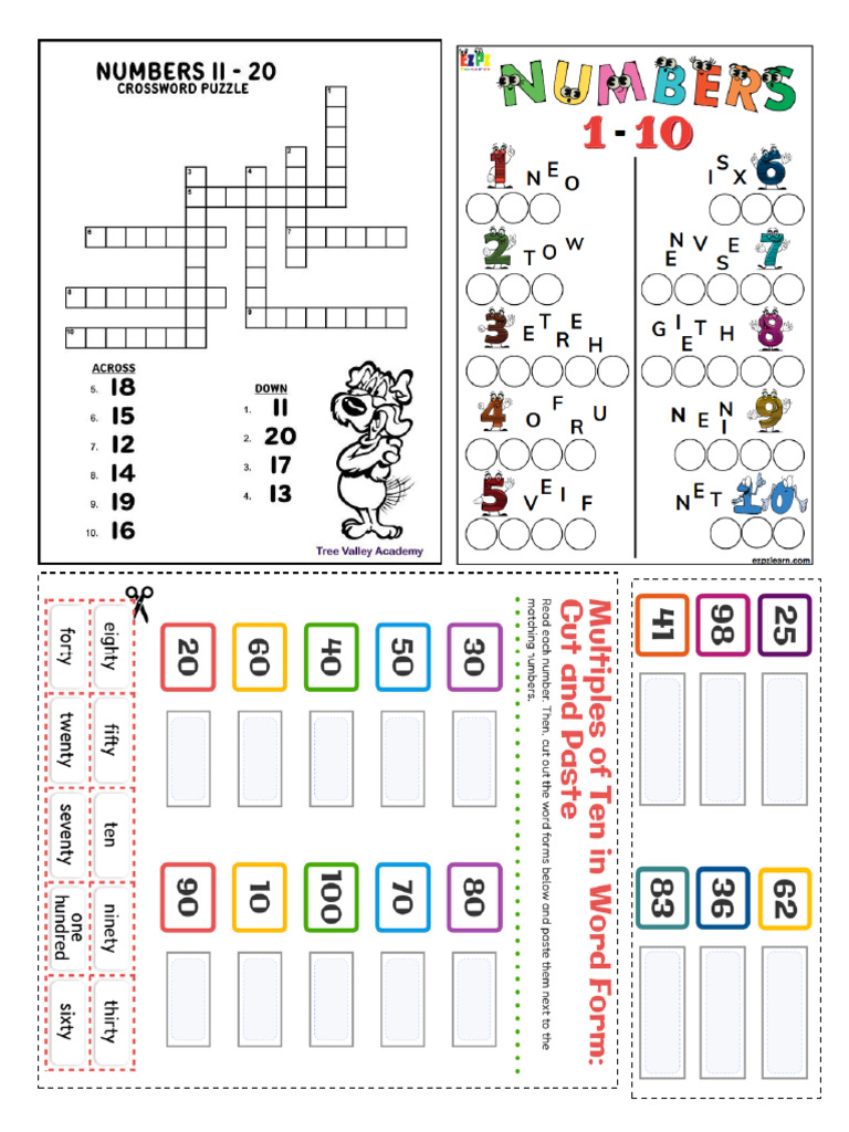 Numbers 1 To 100 | PDF
