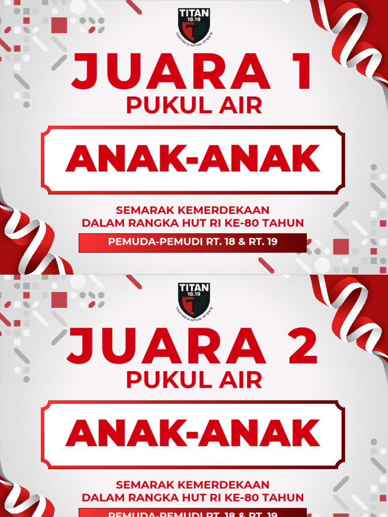 Merah Tegas Template Papan Simbolis Hadiah Juara Turnamen Sepak Bola - 20250816 - 174409 - 0000 ...