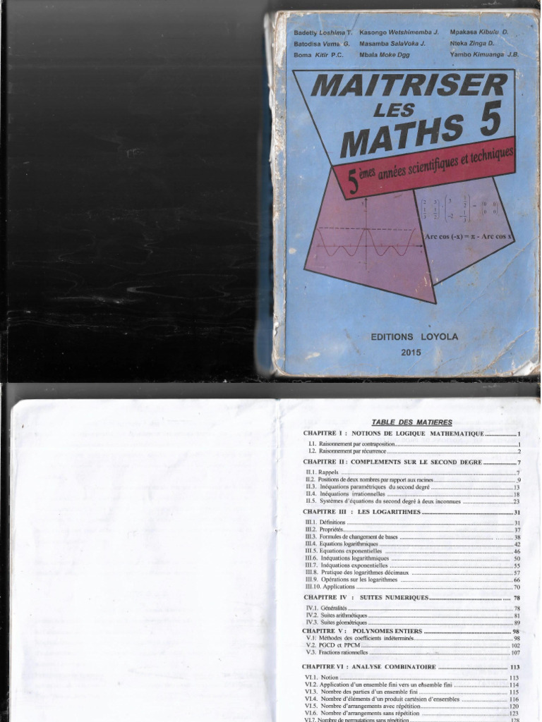 Maitriser Les Maths 5 | PDF