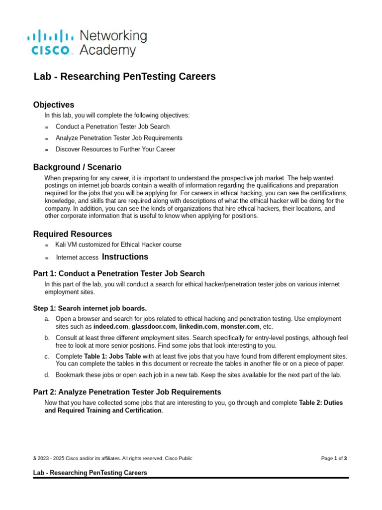 Exploring PenTesting Career Paths | PDF | White Hat (Computer Security ...