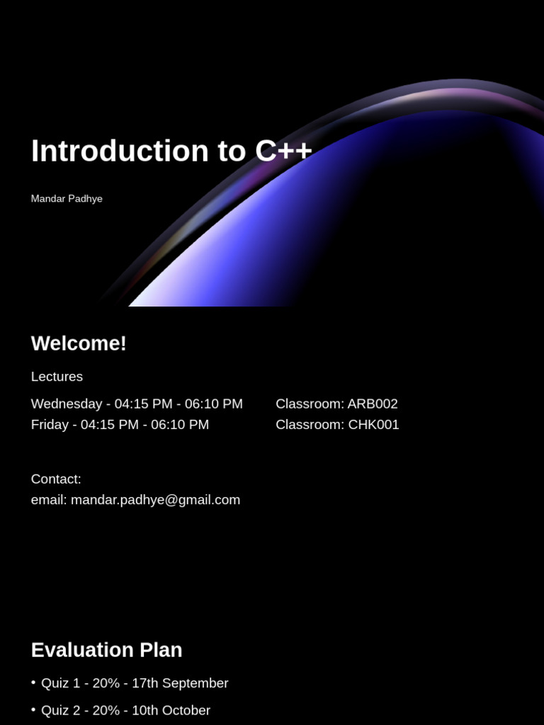Lecture1-Introduction To CPP | PDF | C++ | Programming Paradigms