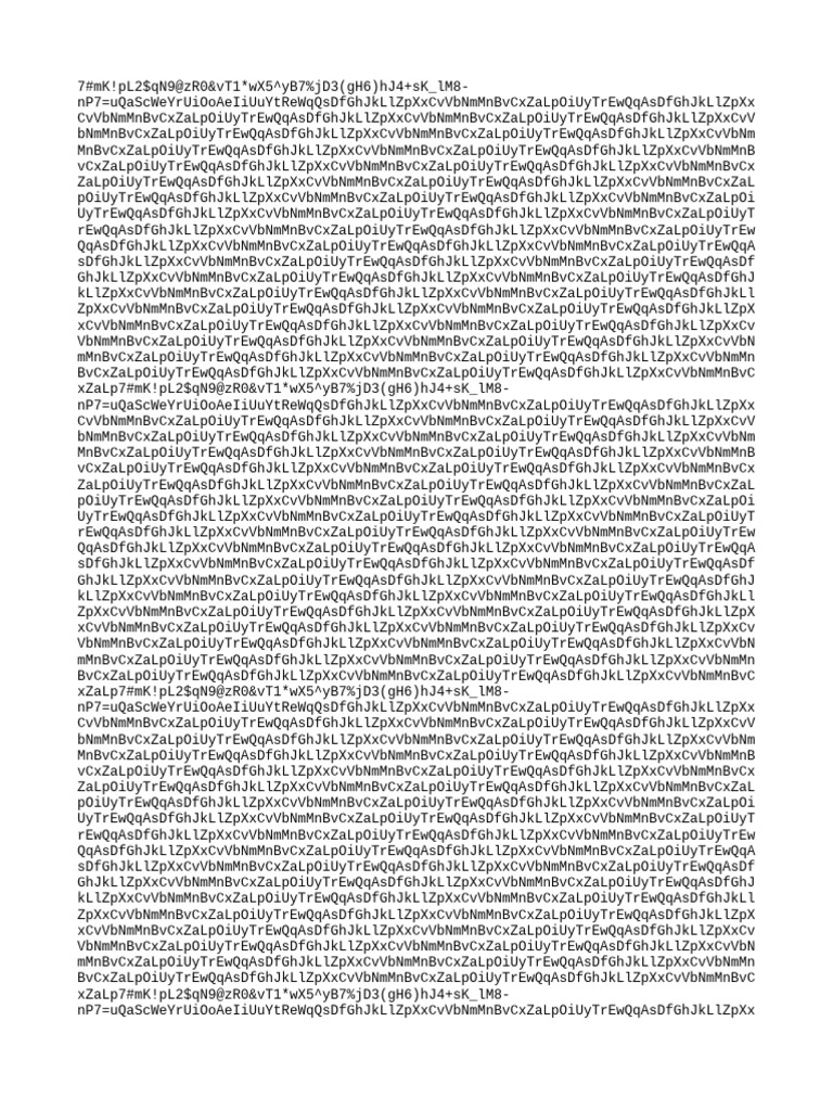 7#mK!pL2$qN9@zR0&vT1wX5 yB7%jD3 (gH6 | PDF