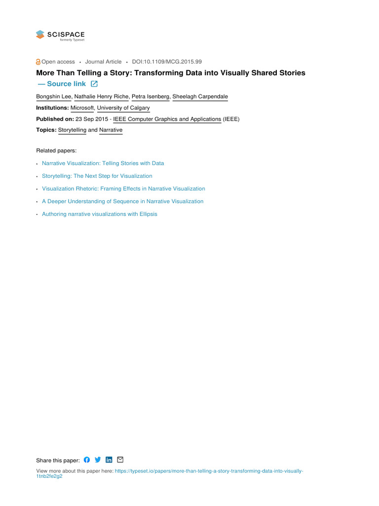 More Than Telling A Story Transforming Data Into Visually | PDF ...