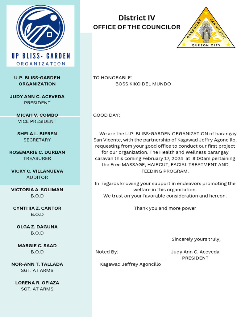 U.P. Bliss-Garden Health Caravan Proposal | PDF