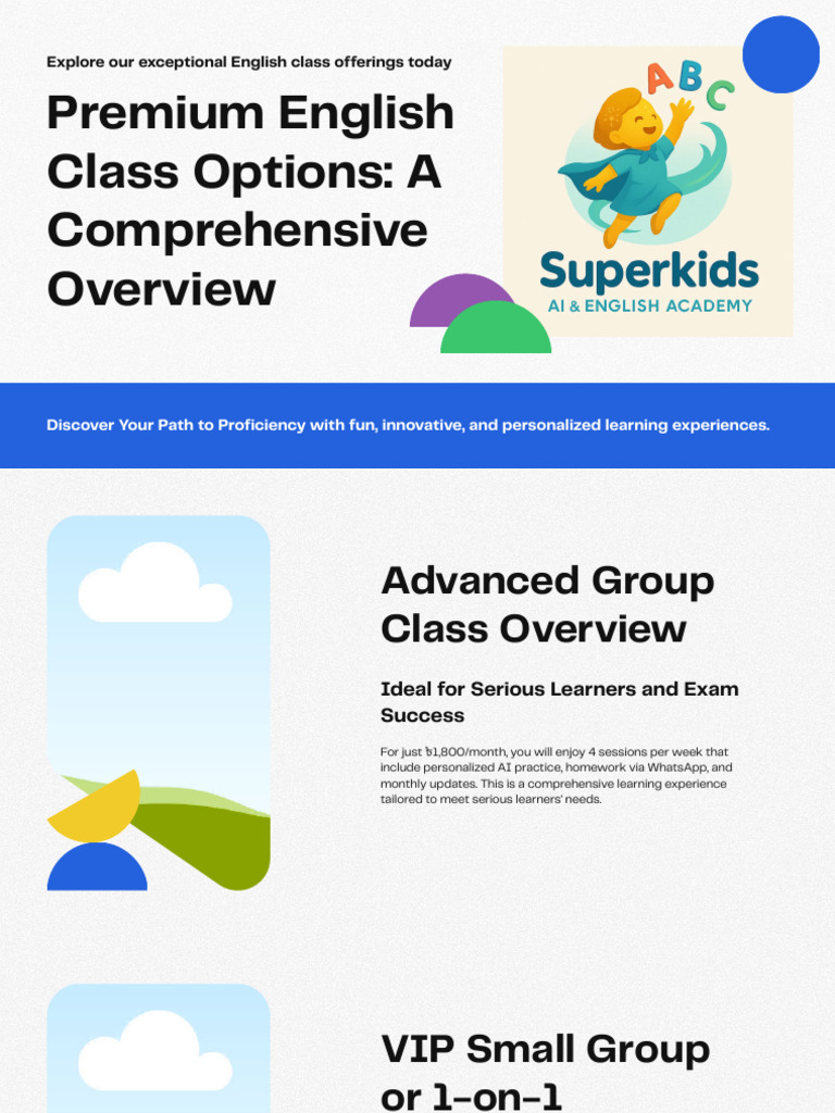 Premium English Classes for Serious Learners | PDF | Learning