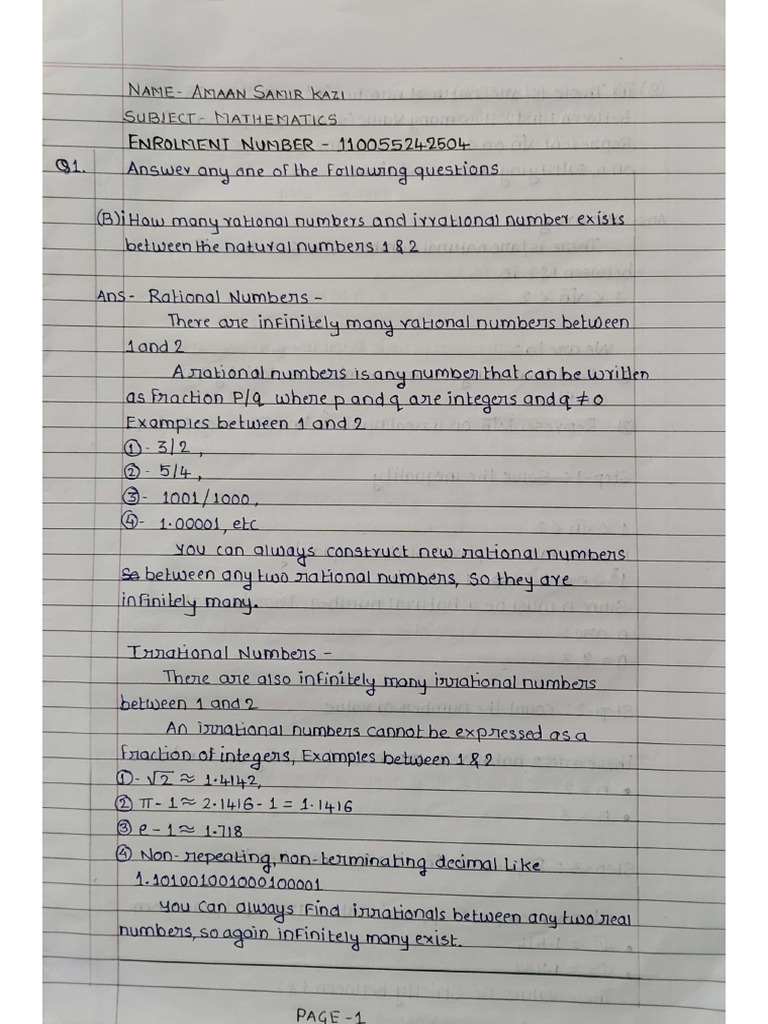 Mathematics Assignment | PDF