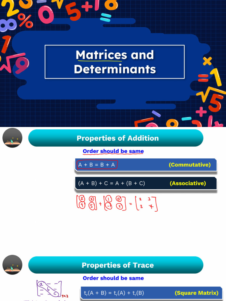 Complete Formula Revision Matrix Determinant Vector 3d | PDF