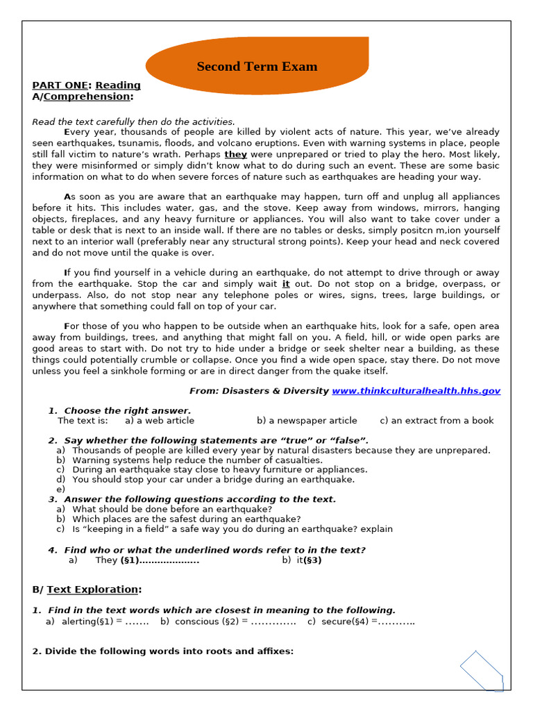 2 As Test Disasters and Solidarity | PDF | Earthquakes