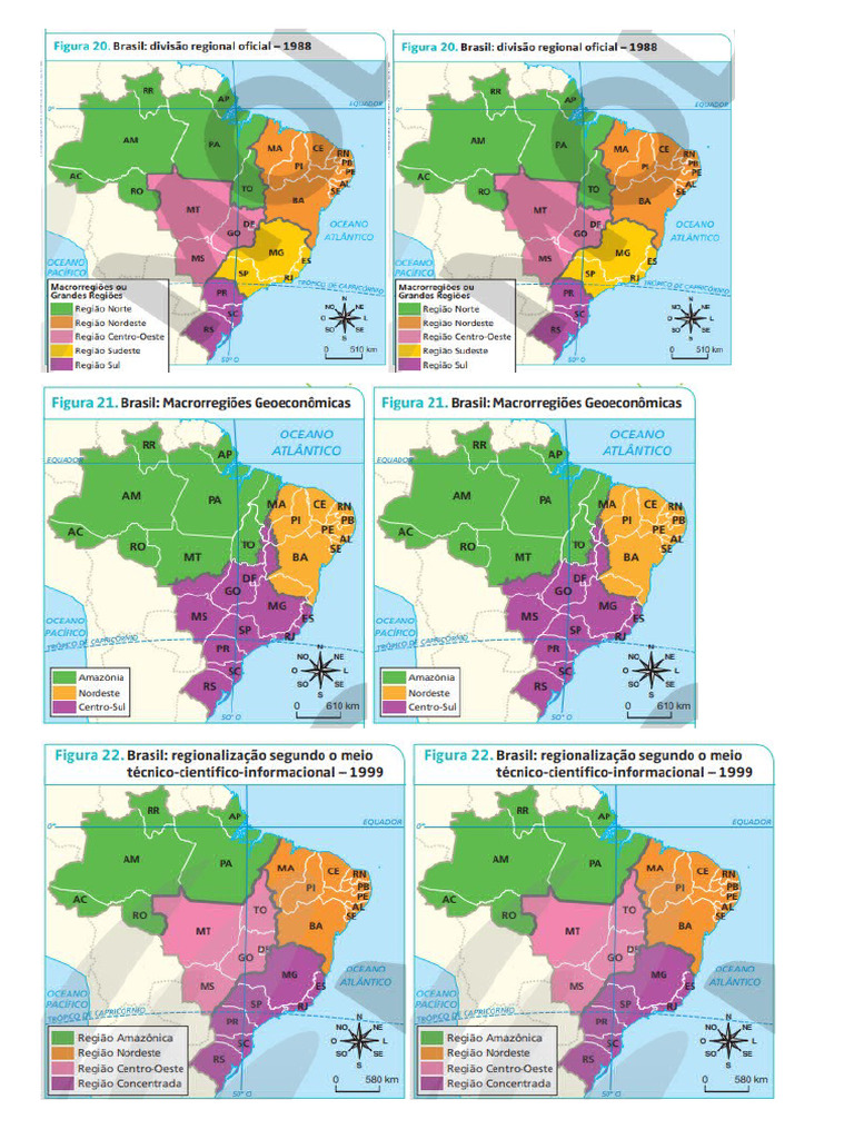 Mapas Regionalização Do Brasil | PDF