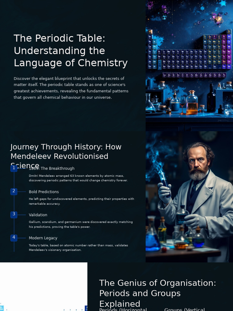 The Periodic Table Understanding The Language of Chemistry | PDF ...
