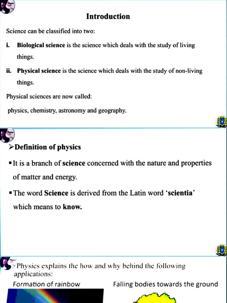 Physics Form 1 Chapter 1 | PDF