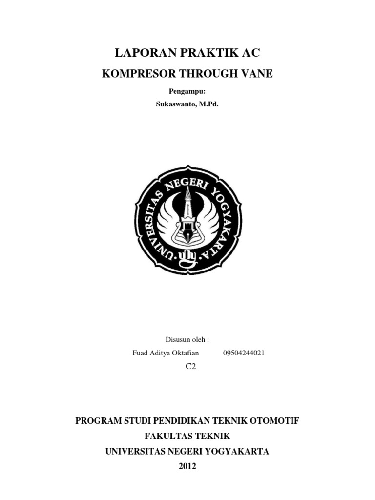 Kompresor Trough Vane | PDF
