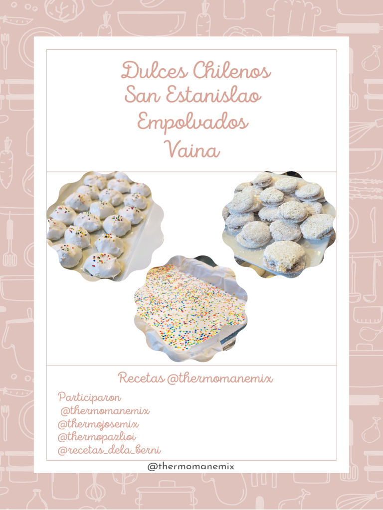 Dulces Chilenos: Recetas Thermomix | PDF | Merengue | Postres