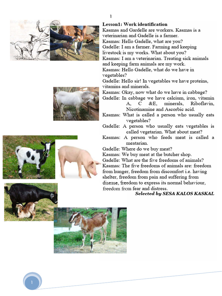 Appropriate Mixed Texts For The Second Forms Agri Vet of Moera | PDF ...