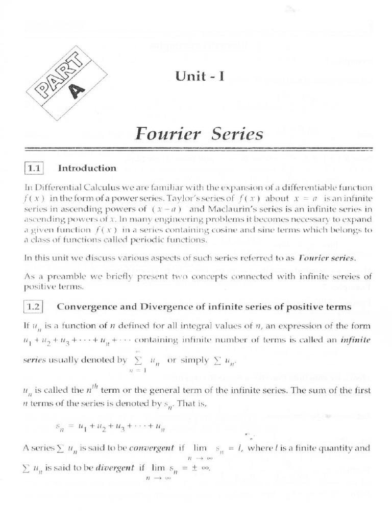 Unit-1 Fourier Series | PDF