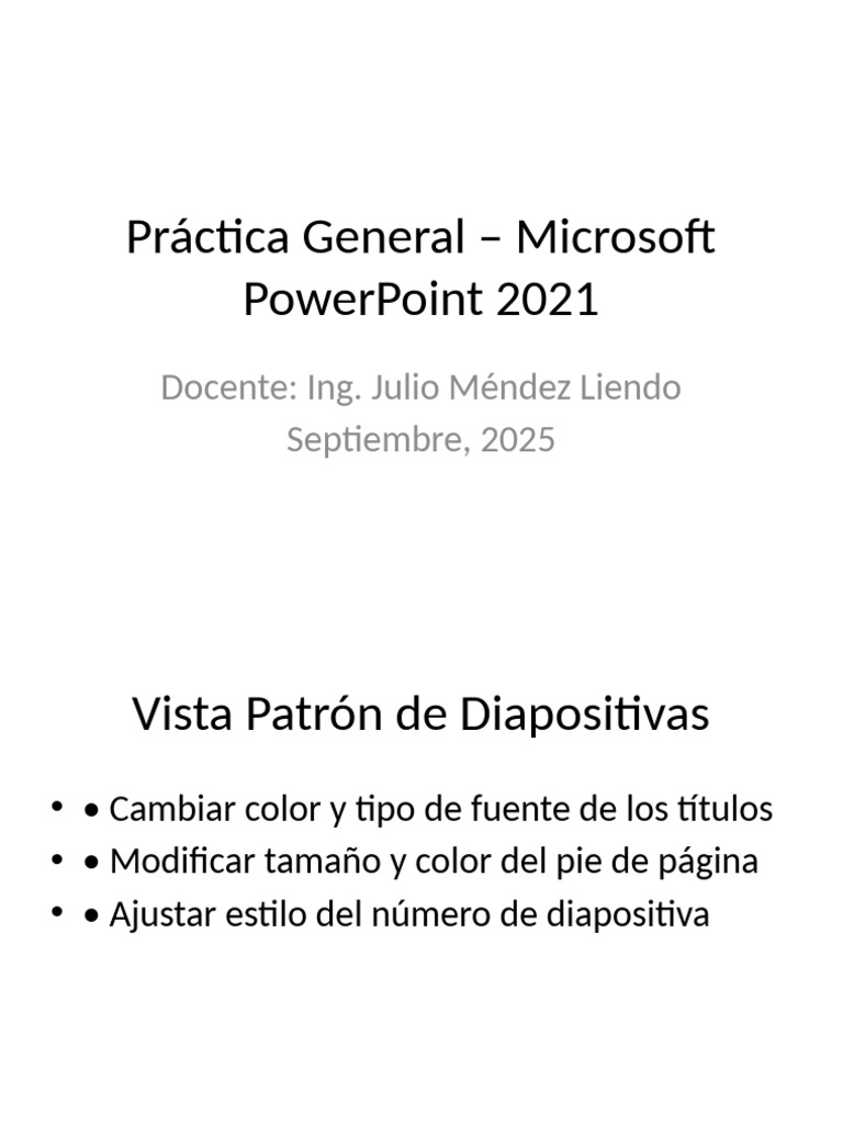 Practica PowerPoint 2021 | PDF