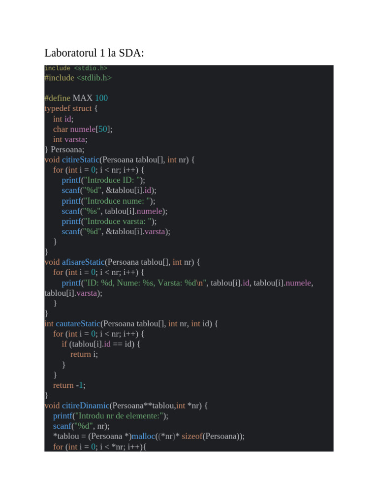 Lab SDA | PDF | C++ | Computing