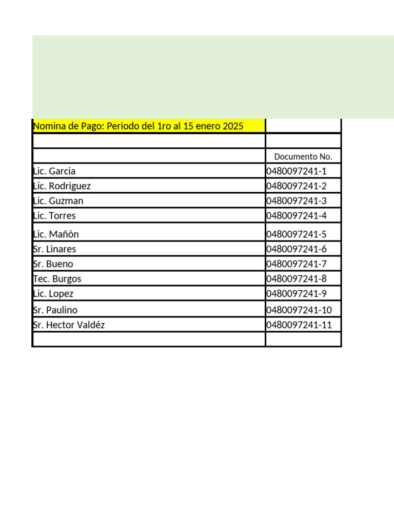 Nomina En Proceso Pdf Servicios Financieros Tecnología Bancaria