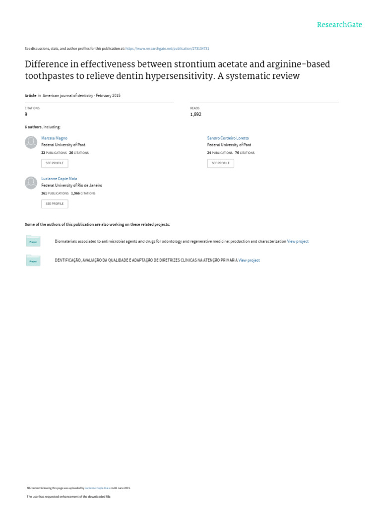 Difference in Effectiveness Between Strontium Acetate and Arginine ...