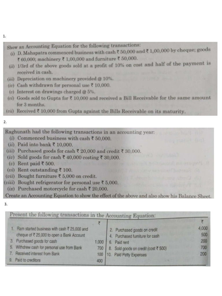 Asst3 AccountingEquation | PDF