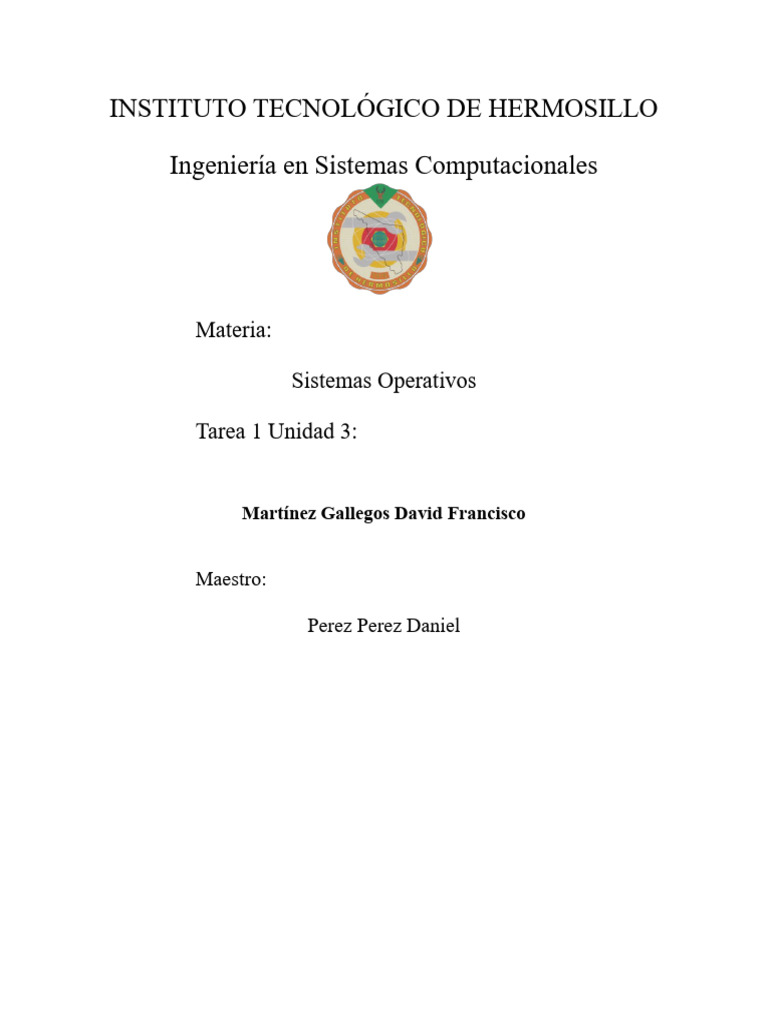 Instituto Tecnológico de Hermosillo | PDF