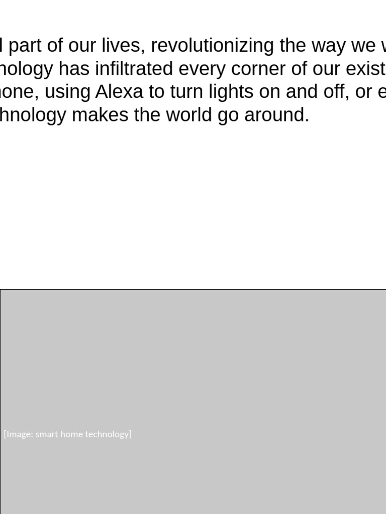 Technology Impact Presentation With Image Descriptions | PDF