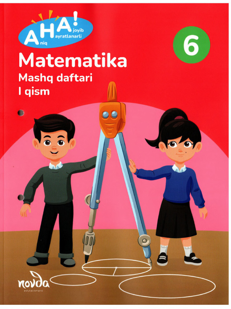 6 Sinf Matematika Mashq Daftari 1 Qism @elekton Darslikbot | PDF