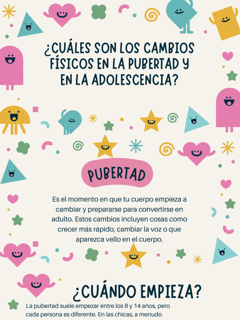 ¿Cuáles Son Los Cambios Físicos en La Pubertad y en La Adolescencia ...