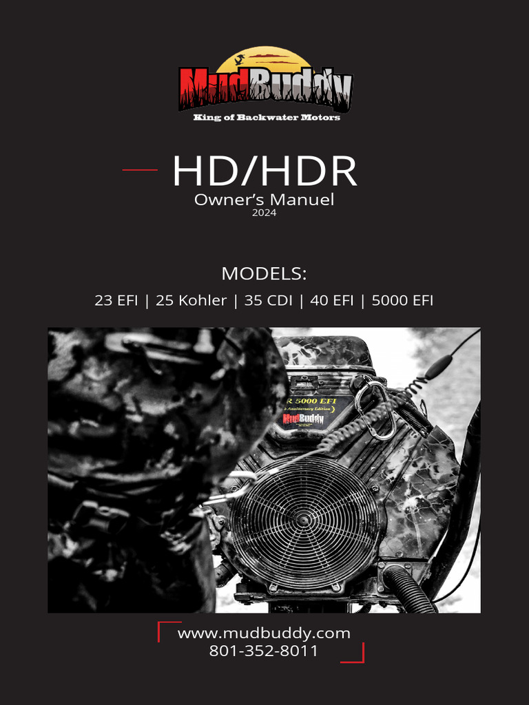 Mud Buddy HD/HDR Owner's Manual 2024 | PDF | Carburetor | Gasoline