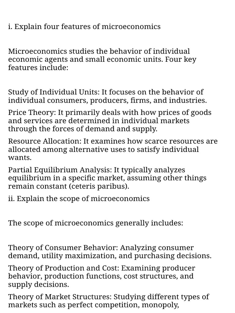 Economics Q3 Answers | PDF | Demand | Microeconomics