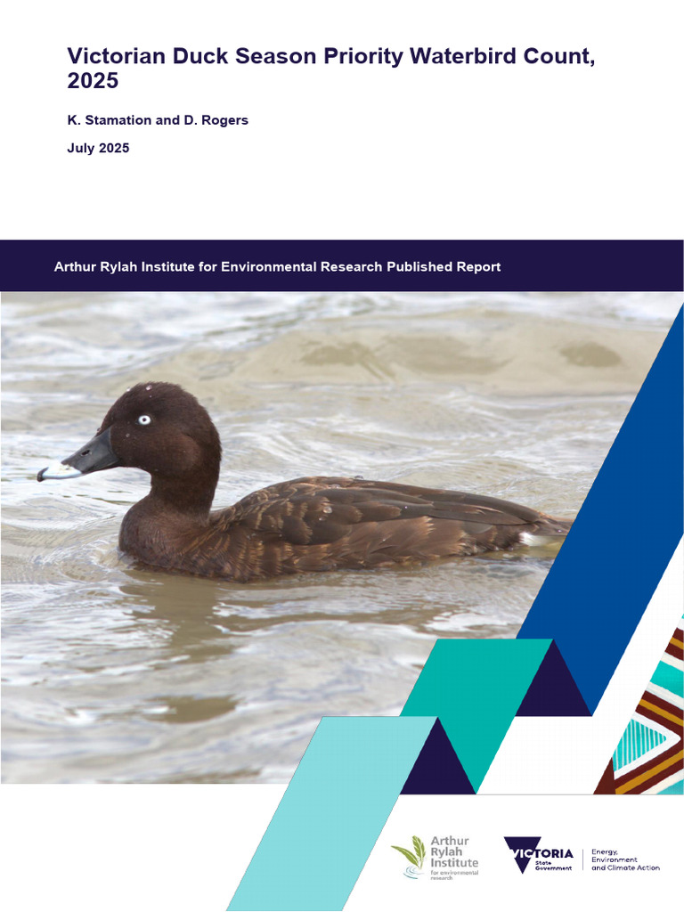 Victorian Duck Season Priority Waterbird Count 2025 | PDF | Wetland ...
