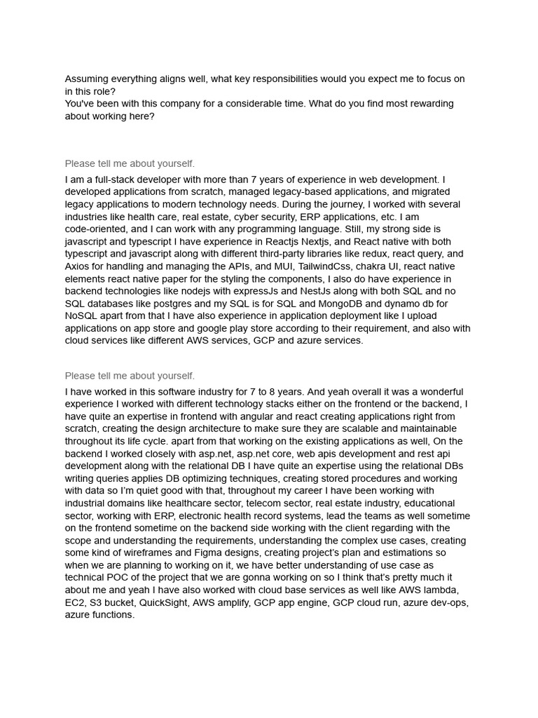 Common Questions | PDF | Agile Software Development | Microsoft Sql Server