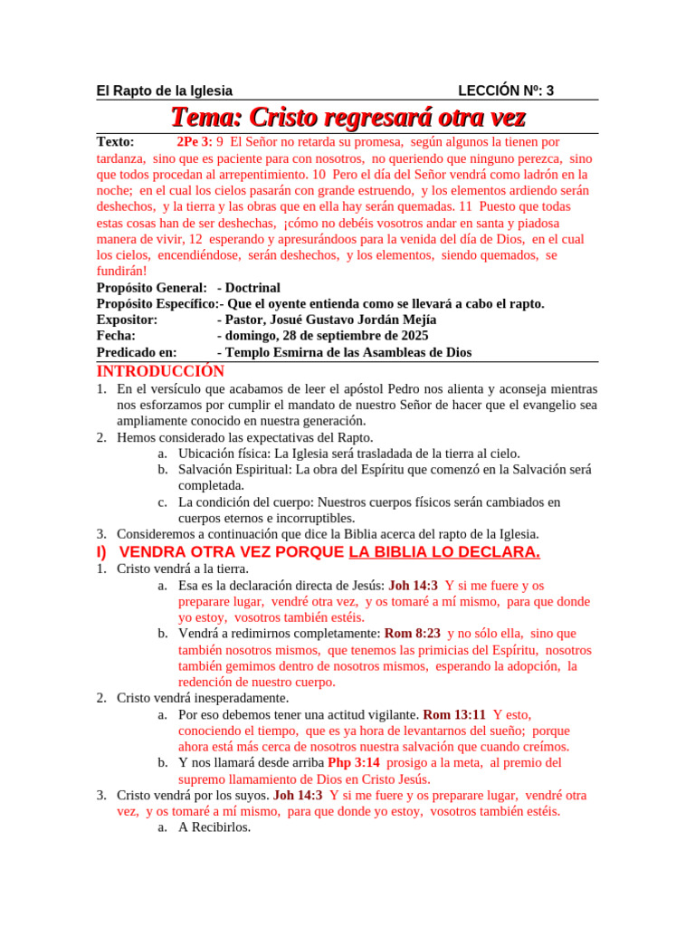 Doct - Rapto - El Rapto de La Iglesia | PDF | Cristo (título) | Salvación