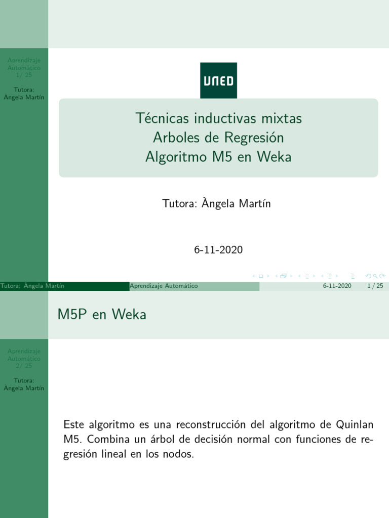Arboles de Regresion WEKA 2020-2021 | PDF | Validación Cruzada (Estadísticas) | Matemáticas ...